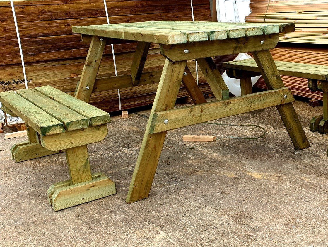 Picnic Table & Benches | Sheds Ahead