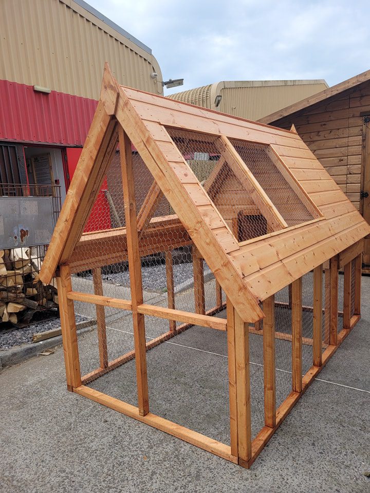 Wire Chicken Coup | Sheds Ahead
